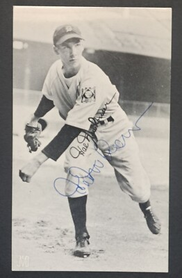 Vintage Hal Newhouser Signed Autographed McCarthy Baseball Player ...