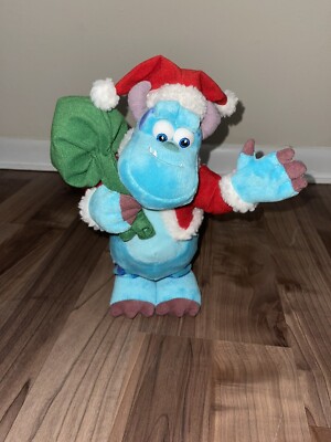 Disney Monsters Inc Sully Santa Musical Dancing Christmas Plush 11 ...