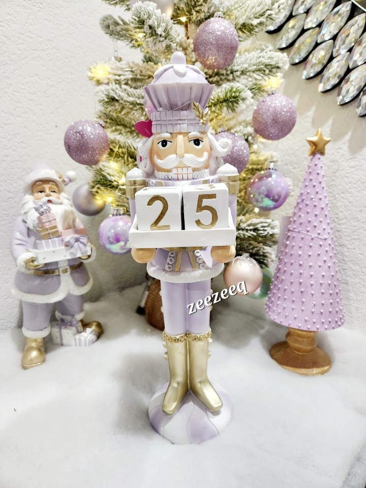 Peppermint Square Pastel Lavender Countdown Calendar Christmas ...