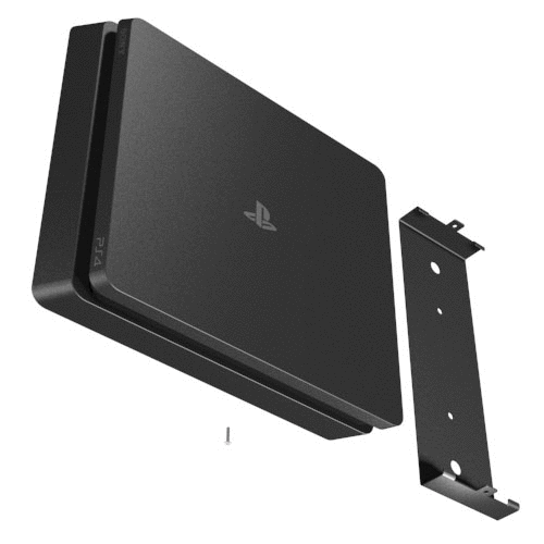 HIDEit 4S PlayStation 4 PS4 SLIM Wall Mount Bracket Display (Black ...