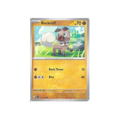 116/193 Rockruff | Common |SV-02 Paldea Evolved Pokemon Trading Card ...