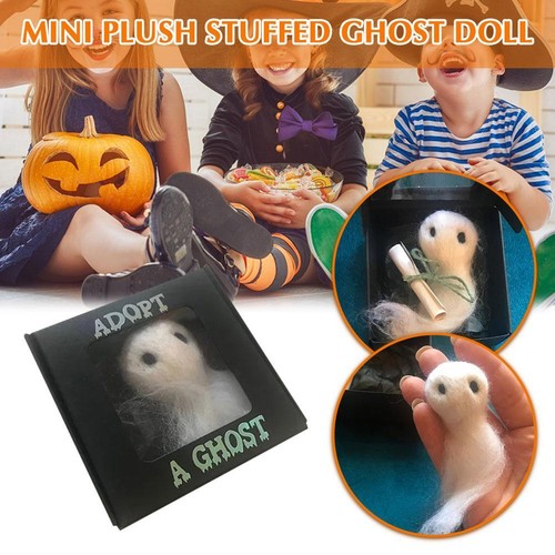 Adopt A Ghost - Cute Little Pocket Ghost w/ A Tiny Scroll, Mini Plush ...
