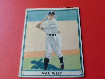 1941 PLAY BALL MAX WEST # 2 BOSTON BEES BASEBALL !! | eBay