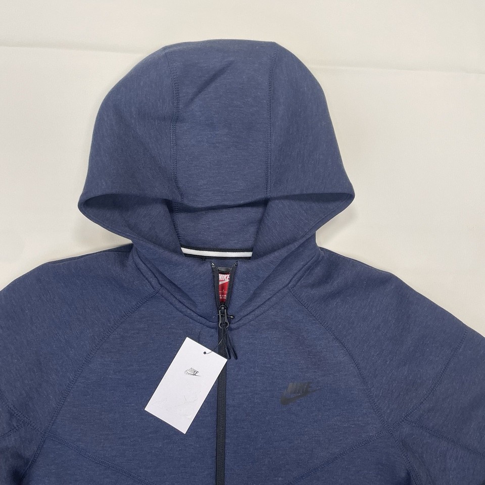Nike Tech Fleece Windrunner Hoodie Full Zip Jacket Mens Small Obsidian ...