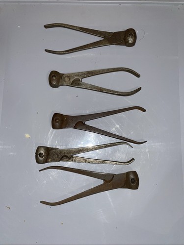 Vintage Hand Forged Bullet Musket Round Ball Mold Iron Tool #55 / LOT ...