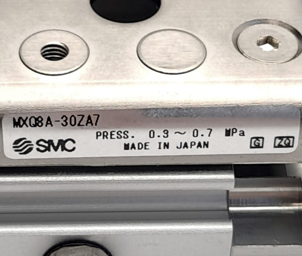 SMC MXQ8A-30ZA7 Precision Slide Table, 8mm Bore, 30mm Stroke, Metal ...