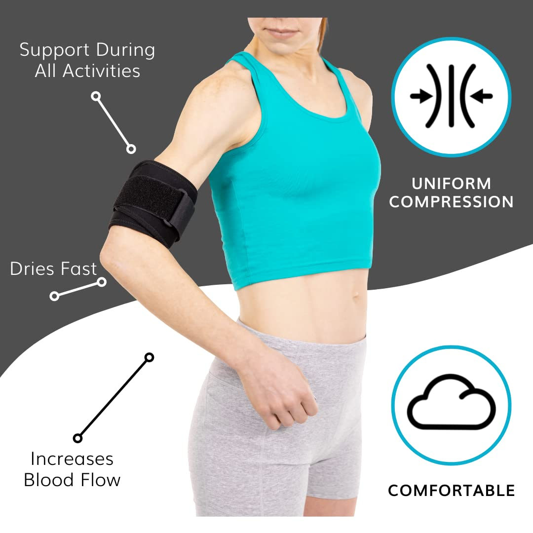 Relief Band Elastic Upper Arm Strap Brace Support For Tendonitis ...