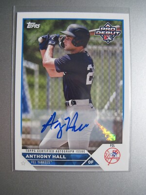 2023 TOPPS PRO DEBUT AUTOGRAPH ANTHONY HALL #PD-13 | eBay