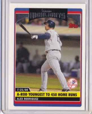 2006 Topps Update Baseball Alex Rodriguez Card #UH171 YANKEES | eBay