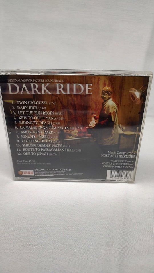 Dark Ride Soundtrack Kostas Christides Audio CD Fully Tested Music BIN ...