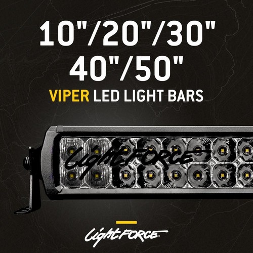 LIGHTFORCE VIPER 10" 20" 30" 40" 50" DUAL ROW LED LIGHT BAR | eBay ...