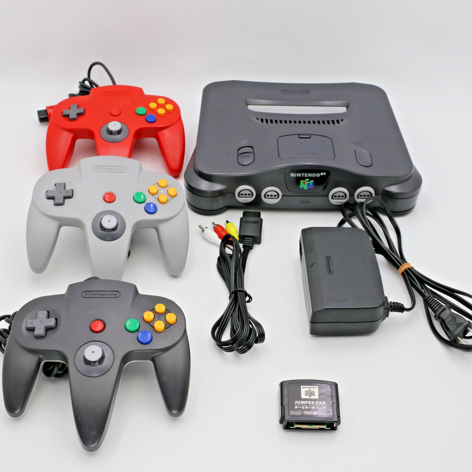 Nintendo 64 N64 Choose Bundole Console 1-4 Controllers Refurbished NTSC ...