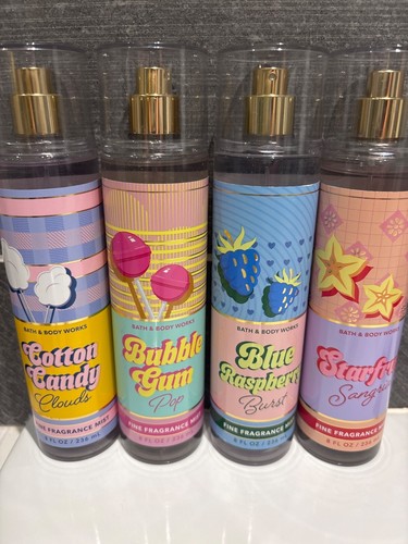 Bath & Body Works Mist - Cotton Candy, blue raspberry, bubble gum ...