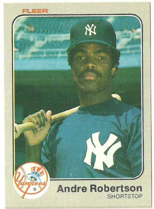 ANDRE ROBERTSON NEW YORK YANKEES #396 - FLEER NM-MT 1983 | eBay