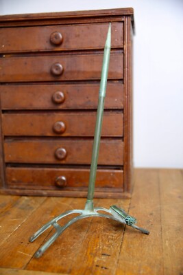 Vintage Antique Lightning Rod spike roof top Finial Topper barn farm ...