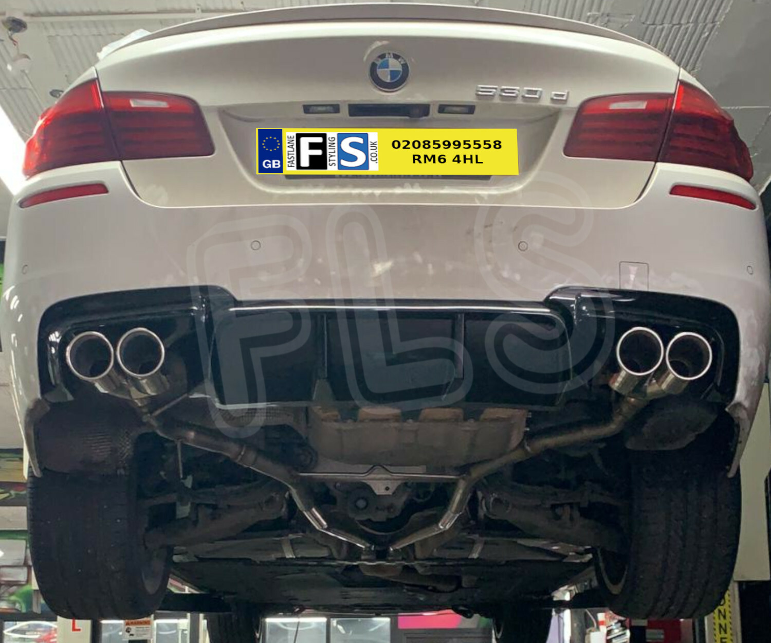 BMW 5 Series F10 Back End Dual Stainless Steel Exhaust System Supply ...