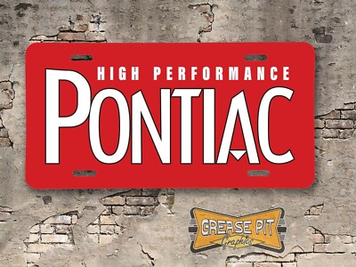 Pontiac High Performance Booster License Plate | Universal Fitment ...