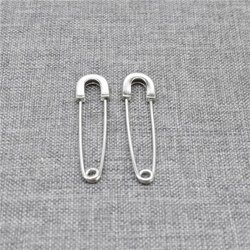 2pcs of 925 Sterling Silver Plain Brooch Pin Back with Rhodium Plated ...