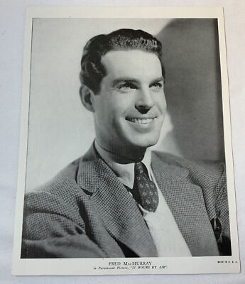 1936 promo 8x10 photo ~ FRED MacMURRAY ~ 13 Hours By Air | eBay