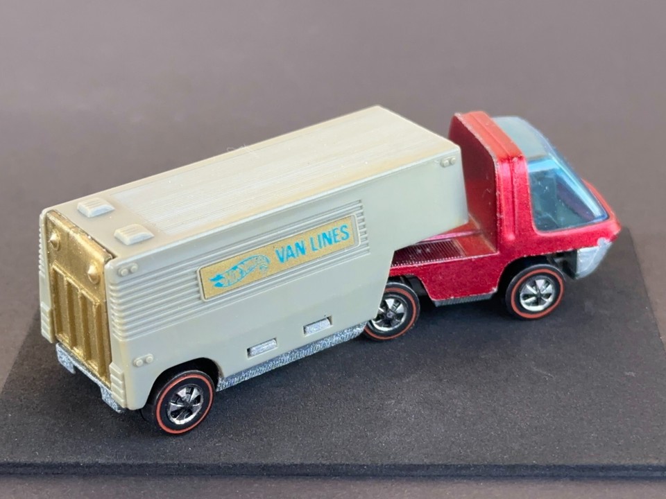 Vintage Hot Wheels Redline 1970 Red Moving Van Heavyweights - Dark Int ...