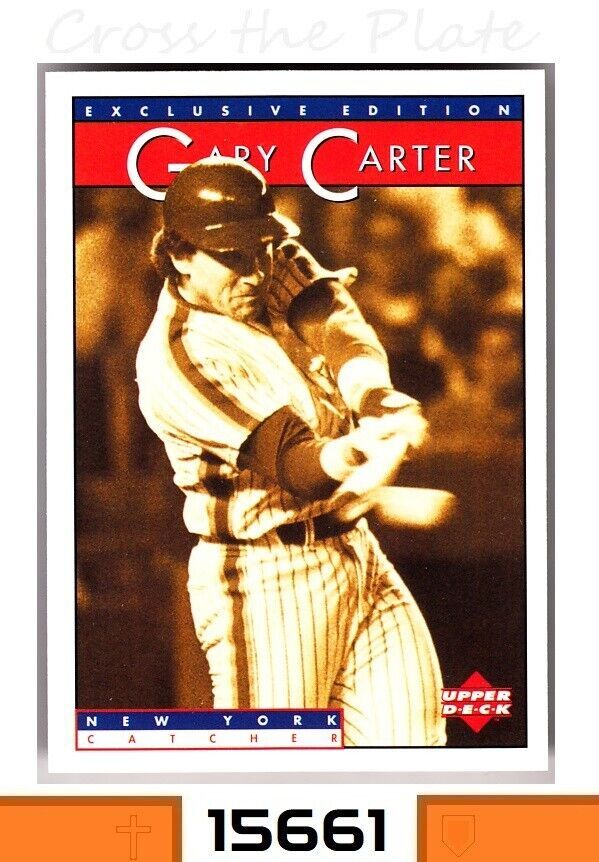 1-1995 UPPER DECK SONIC/COCA-COLA EXCLUSIVE GARY CARTER NEW YORK CARD#8 ...