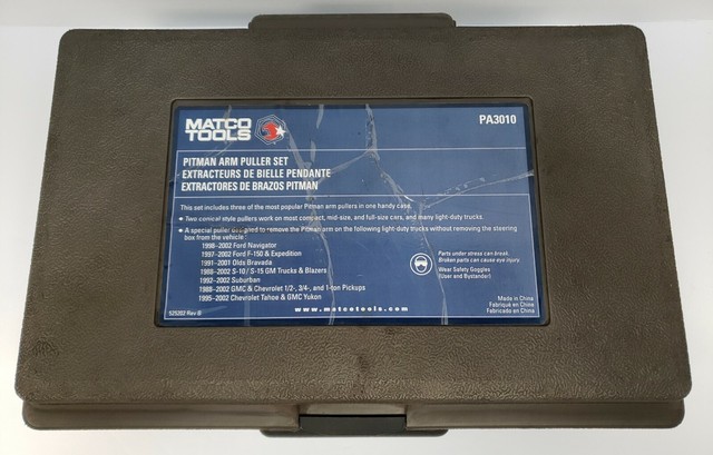 Matco Tools 3 Pc Pitman Puller Set w/ 3 Pullers & Carrying Case ...