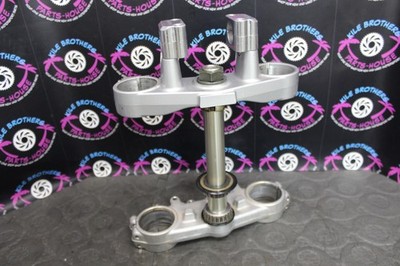 2002 Yamaha YZ125 OEM FRONT FORKS LOWER UPPER TRIPLE TREE STEM CLAMP | eBay