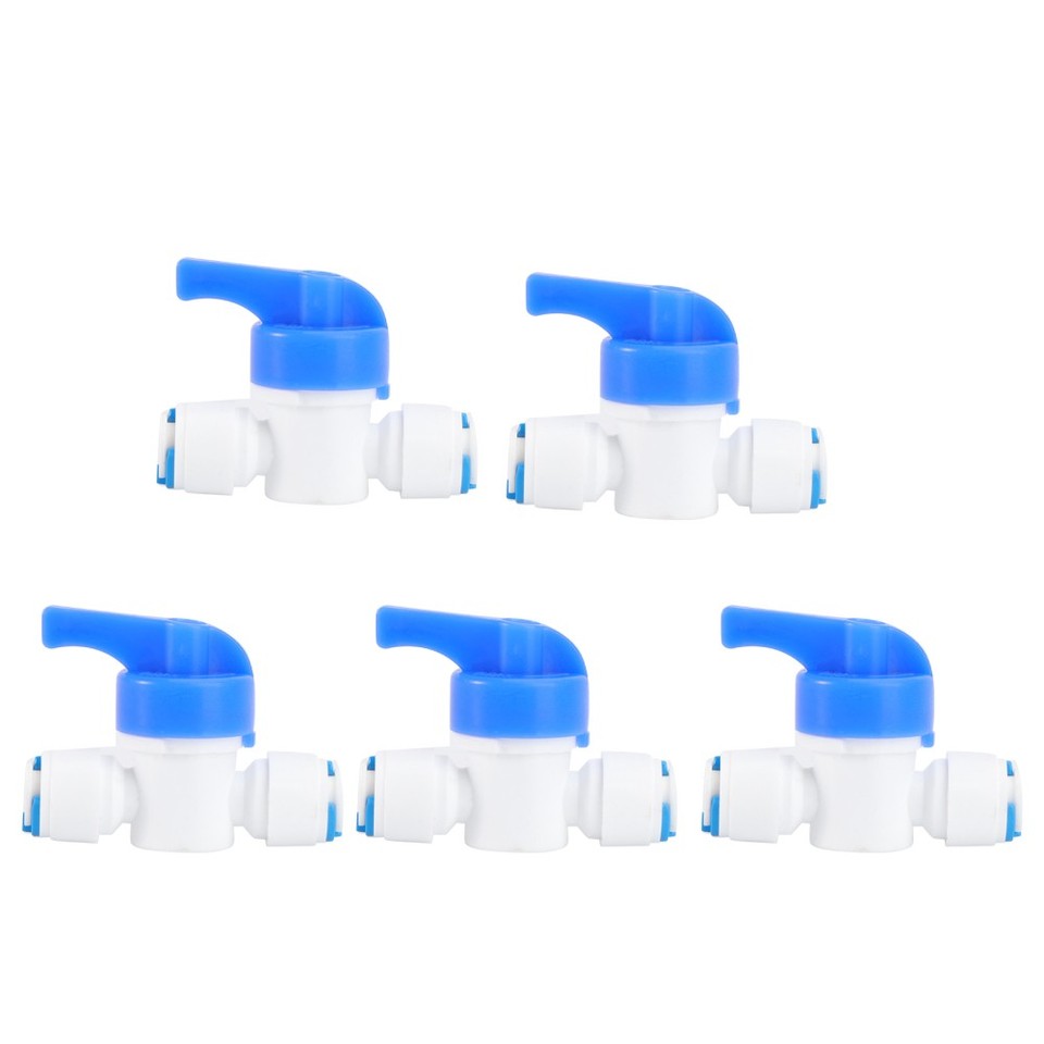 5pcs Equal Straight OD Tube Ball Quick Connect Fitting 1/4 Inch RO ...