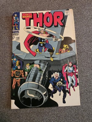 Thor 156 (VG) Mangog, Sif, Balder! Stan Lee, Jack Kirby 1968 Marvel ...