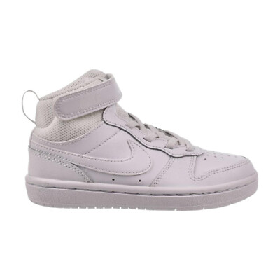 Nike Court Borough Mid 2 (PS) Little Kids' Shoes Triple White CD7783 ...