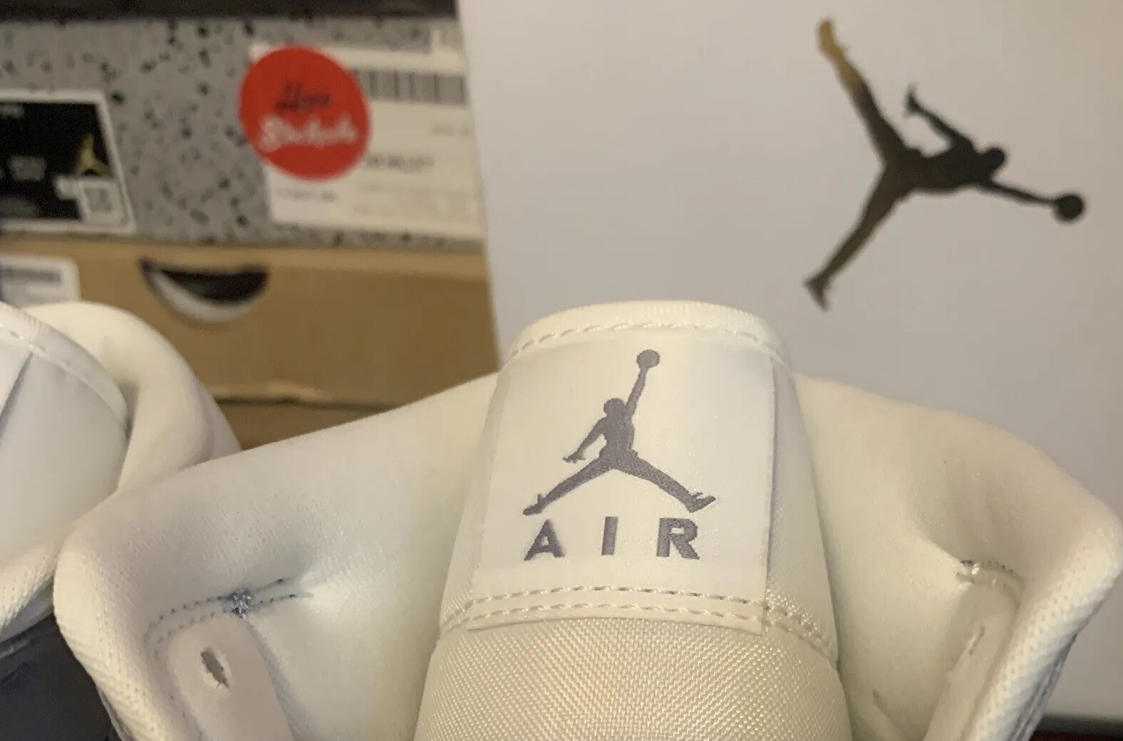 Nike Air Jordan 1 Mid Stealth Sail Grey White Shoes BQ6472-115 Women's ...