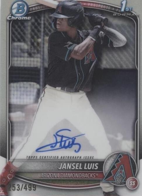 2025 Bowman - Chrome Prospect Autographs Jansel Luis #CPA-JLU Refractor ...