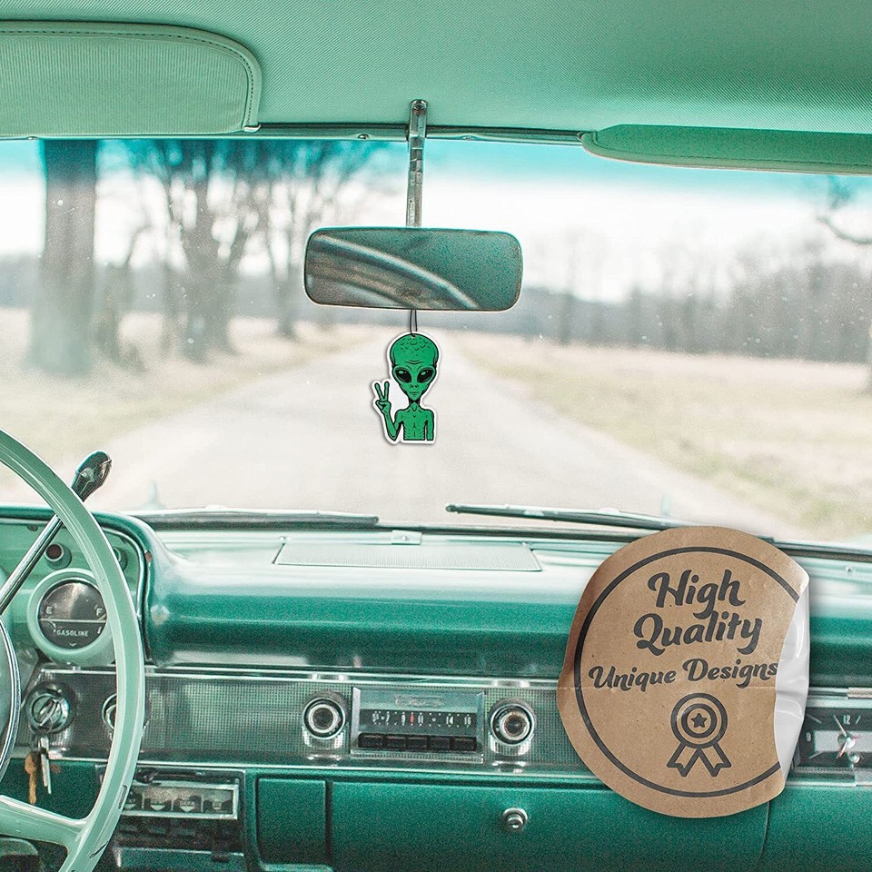 Alien Air Freshener Car Room Office Decoration UFO ET Outer Space Solar ...
