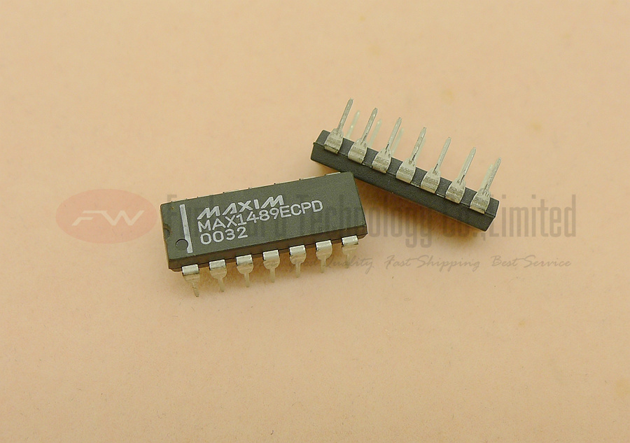 MAXIM MAX1489ECPD QUAD LOW POWER RS232 Line Receiver IC DIP14 x 10pcs ...
