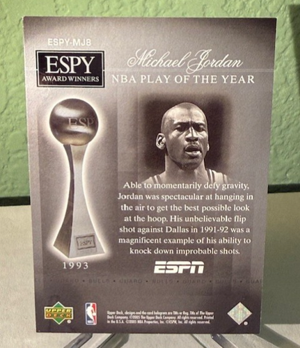 2005-06 Upper Deck ESPN MICHAEL JORDAN ESPY Award Winners - NBA Play of ...