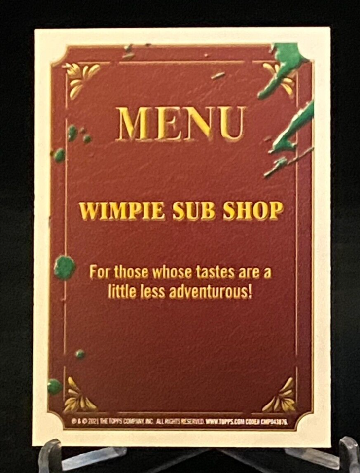 2021 Topps Garbage Pail Kids Food Fight Menu #93b Kilted Kyle | eBay