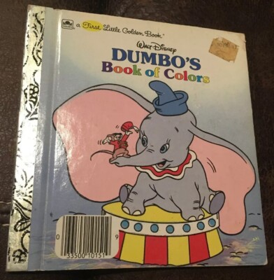 A First Little Golden Book Walt Disney Dumbo Book Of Colors 1988 | eBay