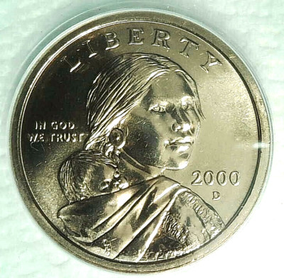 2000 D Sacagawea Native American Dollar -CERTIFIED- ANACS MS67- LOTS OF ...