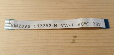 Nappe 12 pins AWM 2896 E97252-H VW-1 80°C 30V / 70mm x 6.5mm / Non ...