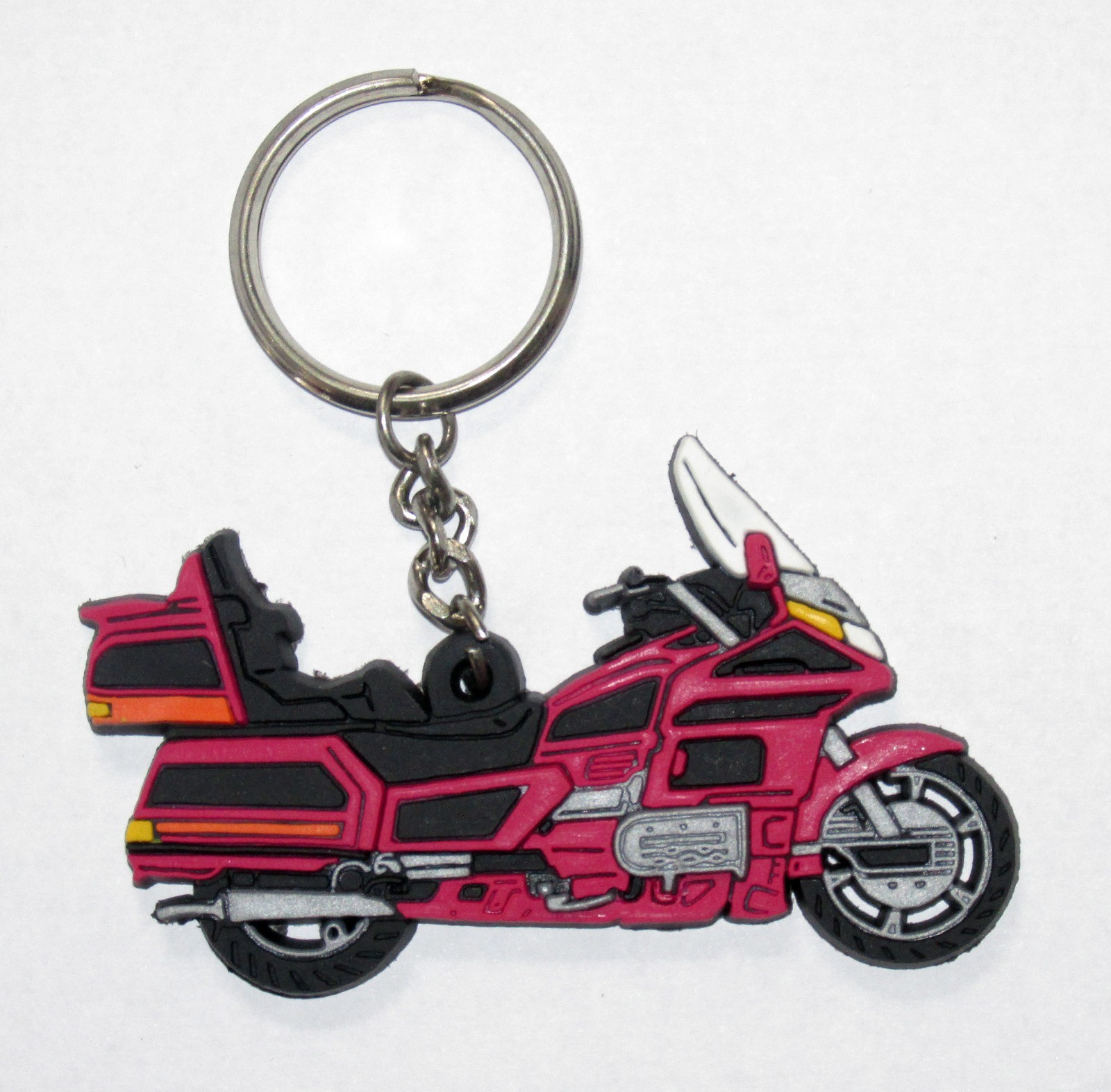 Bike It Rubber Motorcycle Motorbike Key Ring Fob Burgundy | eBay