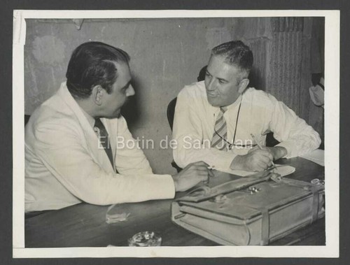 VTG PRESS PHOTO / LUIS MUNOZ MARIN + REXFORD TUGWELL / PUERTO RICO 1940 ...