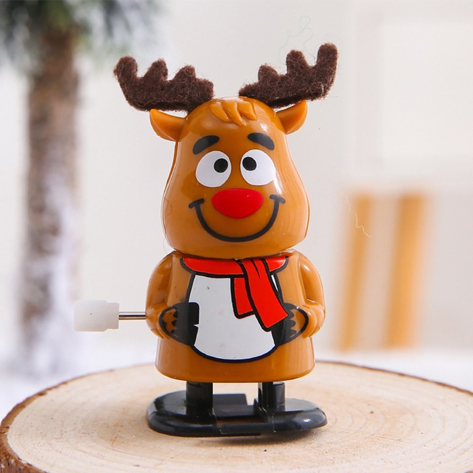 6 Pcs Christmas Cartoon Wind Up Toys Plastic Kids Toys Party Plaything ...