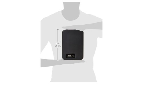 Amazon Basics Portable Security Case Lock Box Pistol Safe Combination ...
