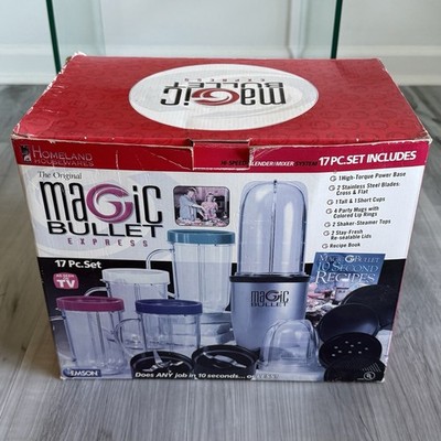 Magic Bullet Express Blender 17 Pc Set Smoothie Chopper Juicer Complete ...