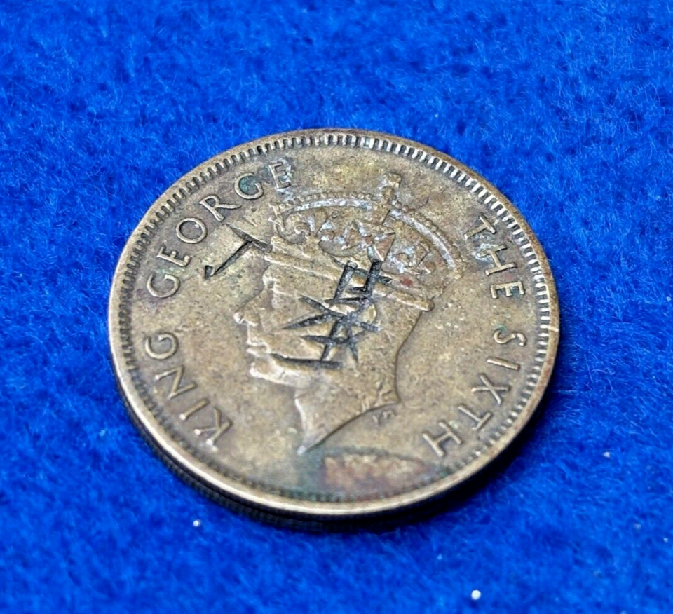 King George The Sixth 1950 ten cent coin Hong Kong (Etching ) | eBay