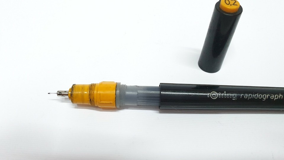 USED rOtring Rapidograph F / Isograph F / Micronorm Technical Pens ...