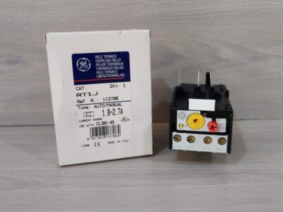 GE RT1J 113706 AUTO/MANUAL 1.8-2.7 A Overload Relay | eBay