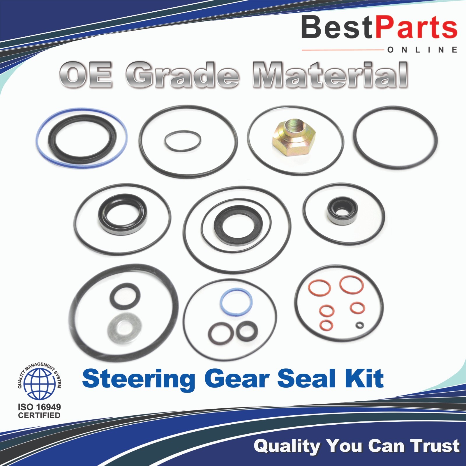 Steering Gear Rebuild Kit Dodge Charger 1965-1972 Challenger 1965-1972 ...
