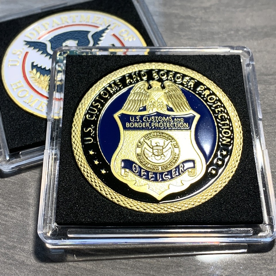 United States DOHS "Customs & Border Protection" Challenge Coin 40mm w ...