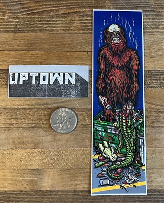 Strangelove Skateboards Yeti Bigfoot sticker Sean Cliver Dunk Art | eBay